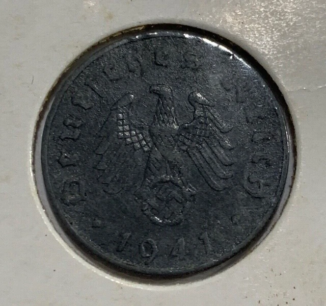 1941 E GERMANY - Third Reich 10 Reichspfennig Nazi Swastika Coin EUR 6 ...