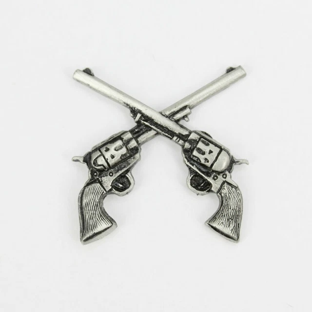 BIKER CHOPPER CROSSED Guns Guns Revolver Weapons Pin Pin Pin Pin £7.89 ...