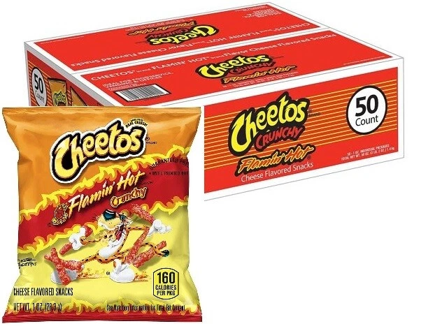CHEETOS CRUNCHY FLAMIN' Hot Flaming 50 Stück (50 Einzeltaschen) EUR 40,77 - PicClick DE