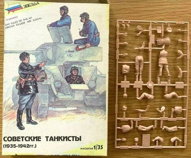ZVEZDA MAQUETTE TANKISTES soviétiques 1939-1942 1/35 à monter EUR 14,95 ...