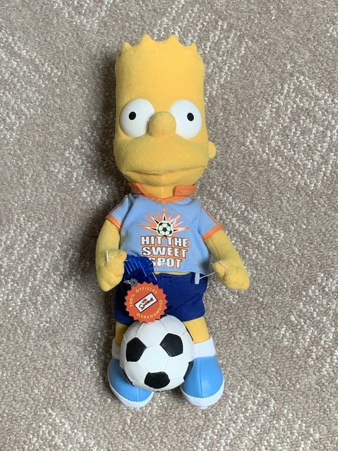 THE SIMPSONS APPLAUSE Bart Simpson Football Plush Soft Toy Soccer £9.00 ...