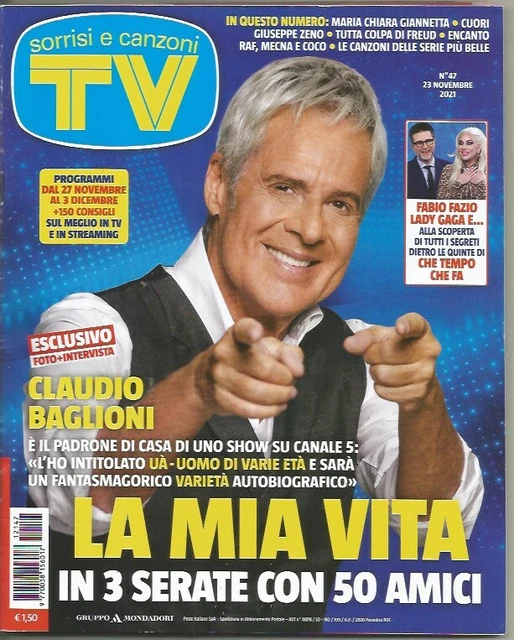 Rivista Settimanale Sorrisi E Canzoni Tv N 47 23 Novembre 2021 Gruppo