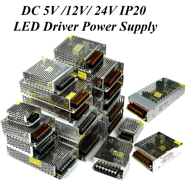 DC 5V/12V/24V PSU LED Driver Transformer Switching Power Supply 15W ...