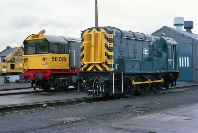 BRITISH RAIL 08743 Class 08 Diesel Shunter Railway Photo - Doncaster Works £1.05 - PicClick UK
