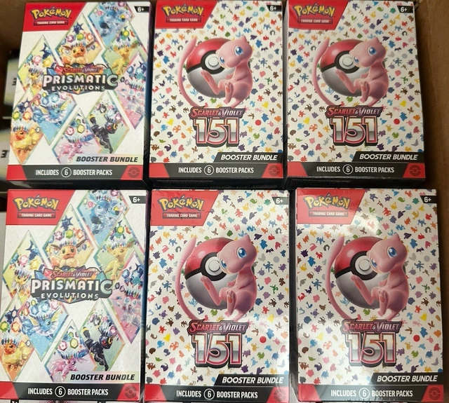 SEALED POKEMON TCG Scarlet & Violet Prismatic Evolutions & 151 Booster ...