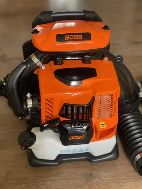 BOSS EB800,65.1CC PETROL Backpack Leaf Blower, Powerful:2.4kW/6500r/min ...