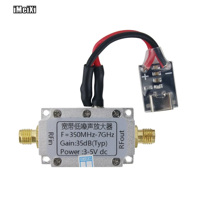 350MHZ - 7GHZ LNA Low Noise Amplifier 35dB Gain Wideband RF Amplifier ...