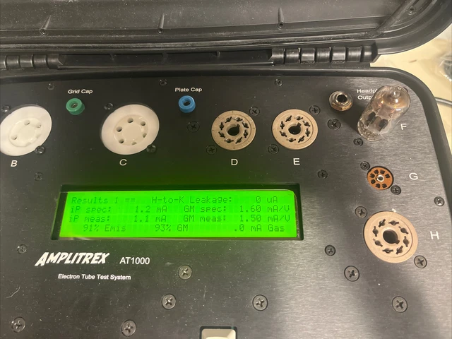 NOS RARE KEN-RAD 12ax7/ECC83 Black plates tube Dimpled getter Amplitrex ...