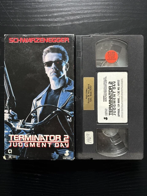 TERMINATOR 2: JUDGMENT Day (VHS, 1991) Movie Used Good Condition ...