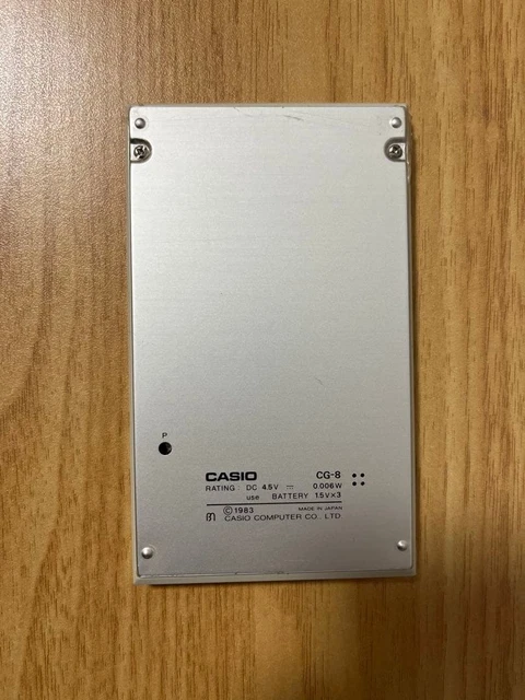 CASIO CG8 RETRO Calculator and Oct Reversi Game Vintage Electronic Toy ...