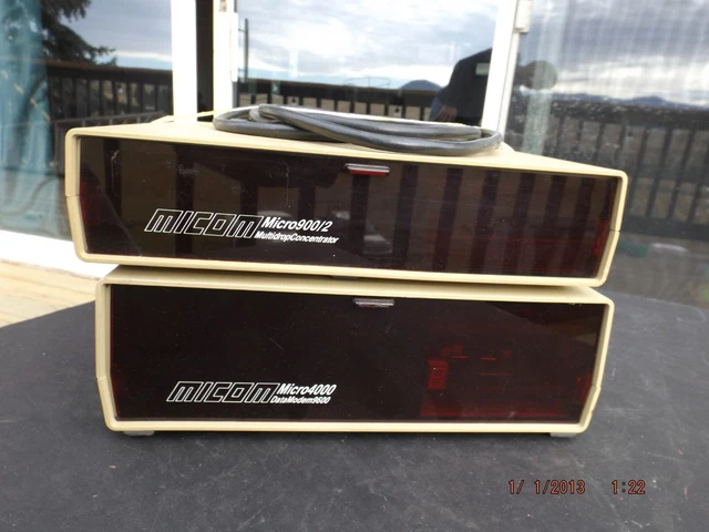 VINTAGE MICOM MICRO900/2 Multidrop Concentrator & Micro-4000 Data Modem ...