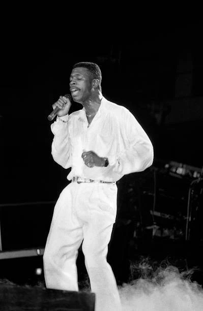 SINGER KEITH SWEAT performs at the Mecca Arena in Milwaukee 1988 Old ...
