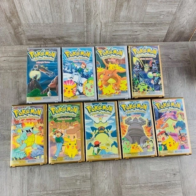 LOT OF POKEMON VHS Tapes - The Johto Journeys Gold Silver Clean ...