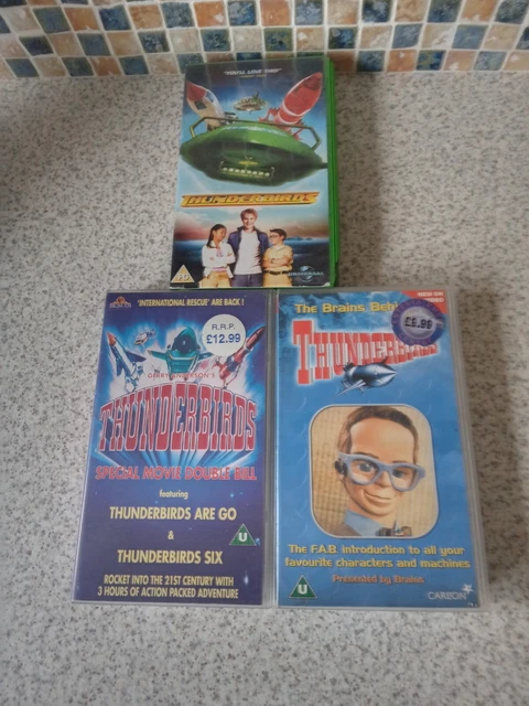 THUNDERBIRDS ARE GO & 6 The 2001 Movie Reboot Brains Behind 3 Vhs Bundle Carlton £9.99 - PicClick UK