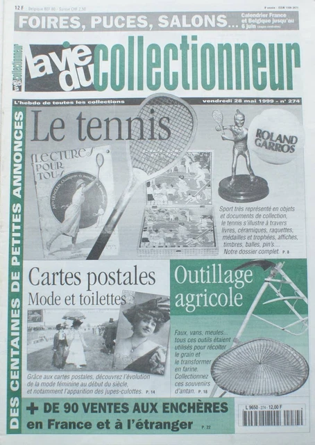 007343 - LA vie du collectionneur - Numéro 274 du 28 Mai 1999 ...