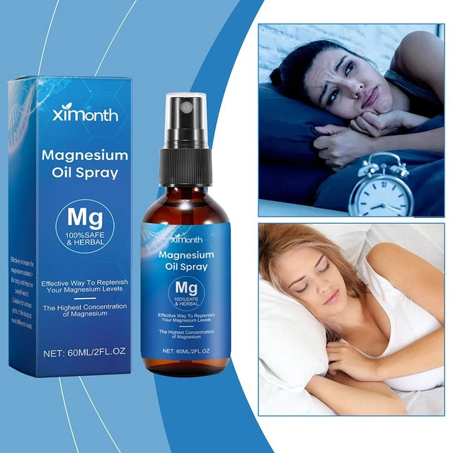 60ML NATURAL MAGNESIUM Oil Spray Improve Sleep Relieve Muscle Pain £3. ...