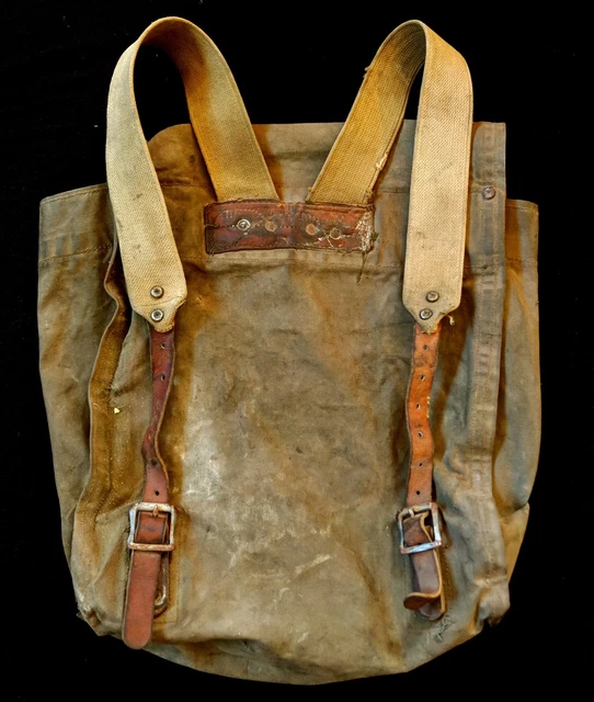 VINTAGE 1920S 1930S US Forest Service Heavy Canvas Backpack Rucksack ...