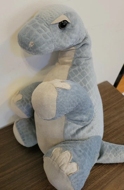 TOYS R US Animal Alley Brontosaurus Plush 26" Blue Dinosaur Stuffed ...