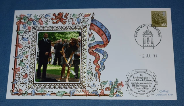 COPERTINA PRIMO GIORNO Benham William & Kate pianta un albero al Rideau ...