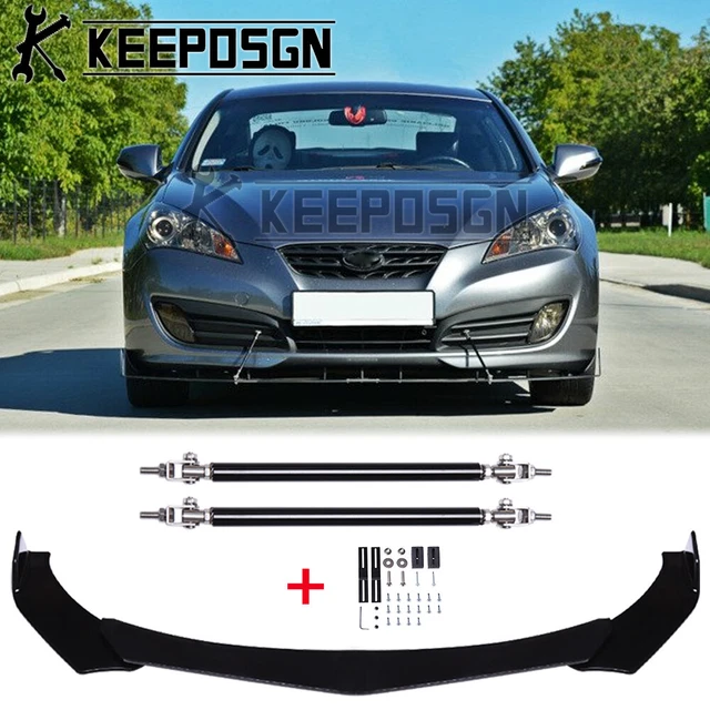 FRONT BUMPER LIP Splitter Spoiler For Hyundai Veloster Tiburon Genesis ...