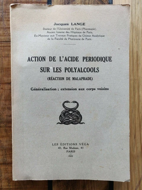 ACTION DE L'ACIDE Périodique Sur Les Polyalcools (Réaction de Malaprade ...