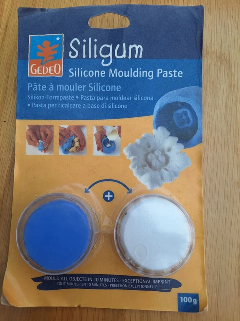 GEDEO SILIGUM CLAY Casting Moulding Compound 100g FIMO/Plaster/resins ...