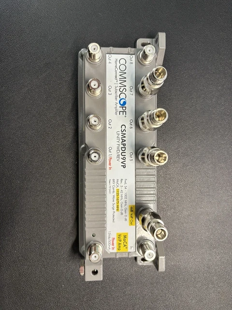 Tv Cable Splitter Amplifier HomeConnect Commscope CSAPDU5VPI Passive ...