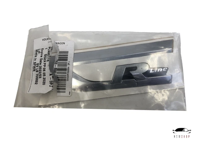 EMBLEM LOGO STICKER lettering R Line VW Tiguan II MQB left 5NA853688A £ ...