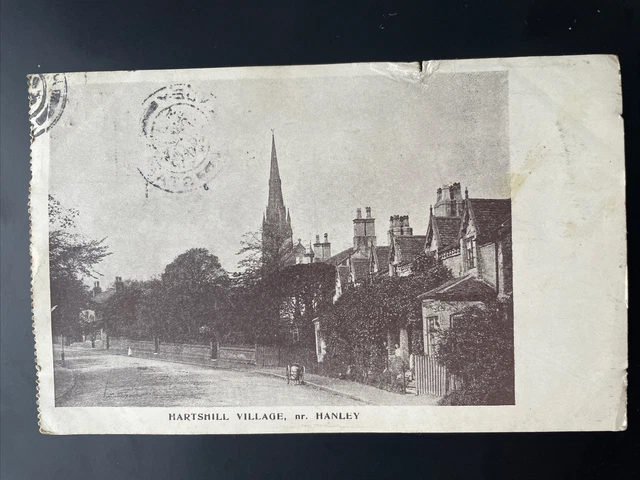 ANTIQUE 1904 POSTCARD Of Hartshill Village Near Hanley Posted To ...