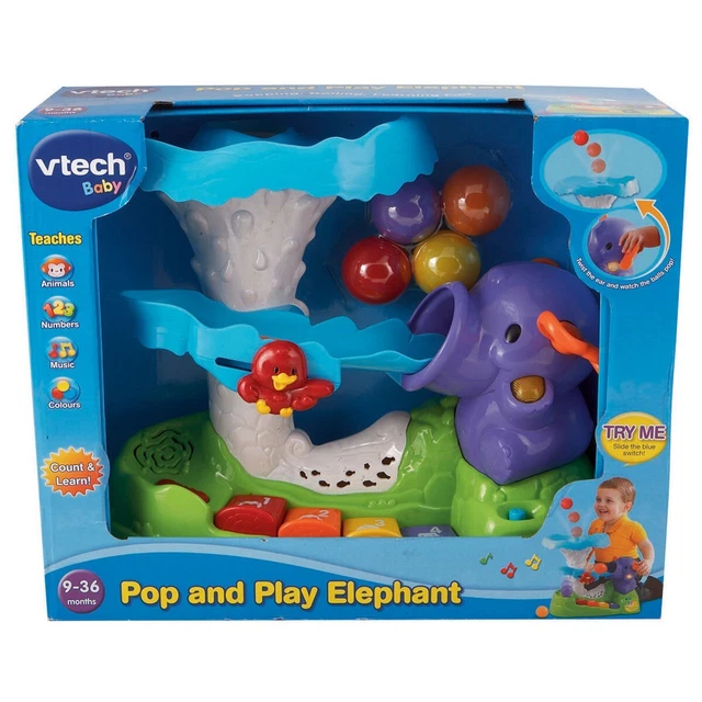 VTECH POP AND Play Elephant Learning Toy £28.00 - PicClick UK