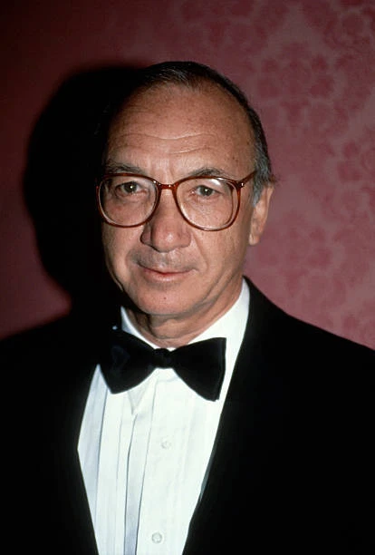 NEIL SIMON AND wife Diane Lander circa 1990 in New York City Old Photo ...