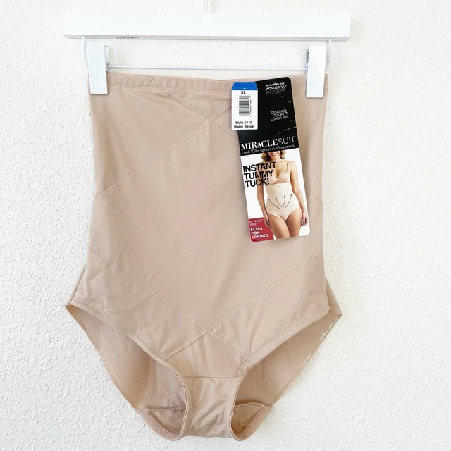 MIRACLESUIT TUMMY TUCK High Waisted Shaping Brief Warm Beige Size XL £ ...