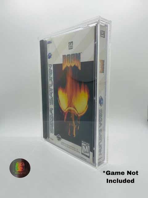 SEGA SATURN/SEGA CD Video Game Acrylic Display Case Protector £15.47 ...