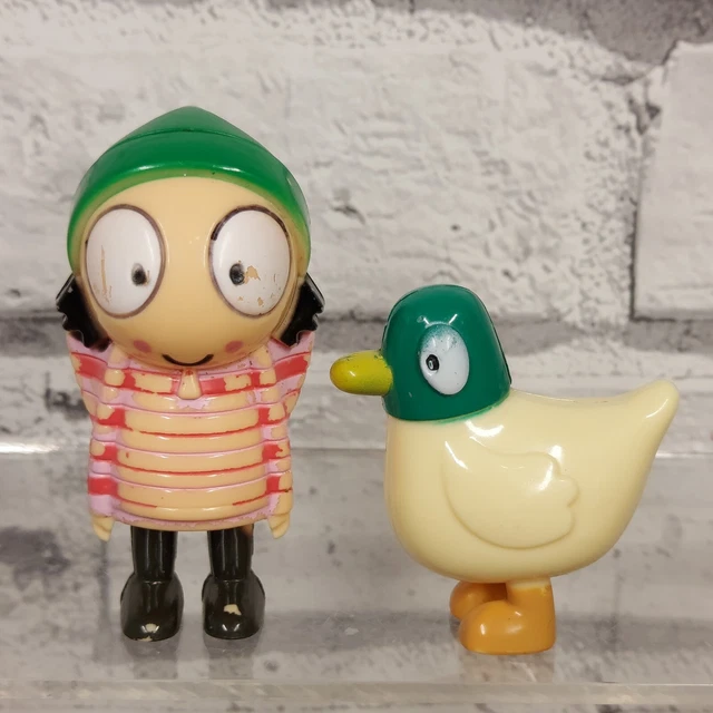 SET FIGURE SARAH And Duck CBeebies topper torta giocattolo cartoni ...