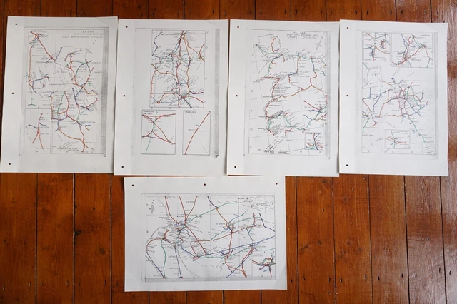 LONDON MIDLAND REGION Civil Engineers Railway Maps Birmingham Chester ...