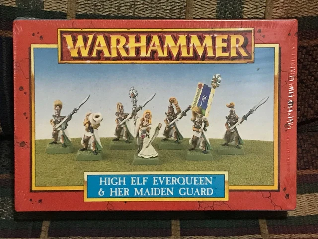 WARHAMMER FANTASY BATTLE High Elf Everqueen & Maiden Guard EUR 140,04 ...