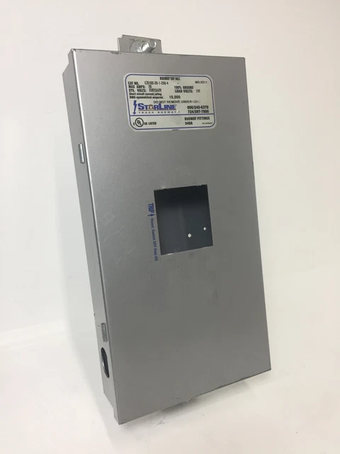 STARLINE CB100-20-1-250-4 20A Busway Tap Box 208Y/120V Bus Plug 3P 20 ...