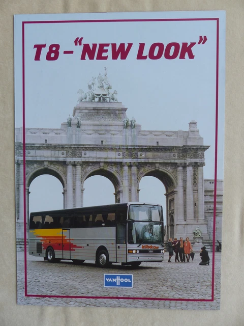VAN HOOL N.V. T8 New Look - Bus Autocar - Brochure Prospectus 07.1992 ...