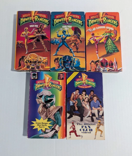 VINTAGE 90'S MIGHTY Morphin Power Rangers VHS Mixed Lot Of 5 Untested £ ...
