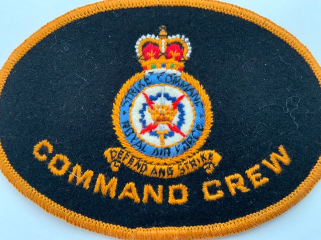 ORIGINAL RAF STRIKE command command crew flying suit cloth badge £9.99 ...