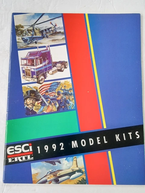 ESCI ERTL 1992 CATALOG Model Kits MILITARY AIRCRAFT, TANKS, FIGURES ...