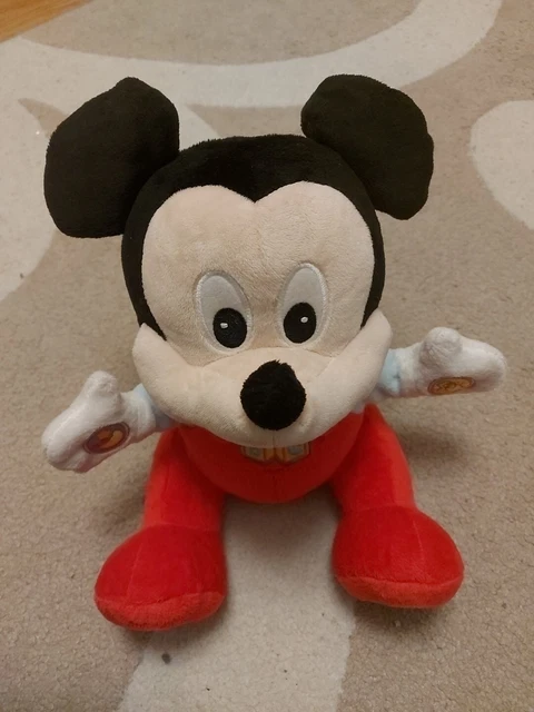 DISNEY MICKEY MOUSE Plush Interactive Soft Toy Baby Clementoni Talks ...