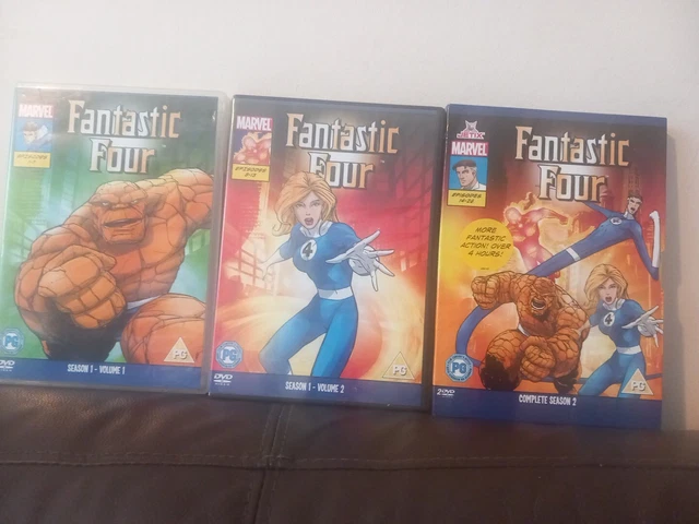 MARVEL FANTASTIC FOUR DVD Bundle Fox Kids Jetix Animated Show Season 1 ...