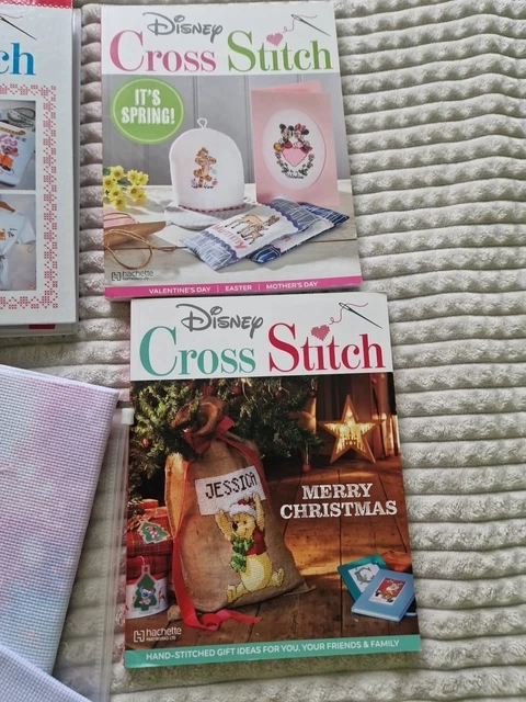 HACHETTE DISNEY CROSS Stitch Binder, Magazine And Disney Spring ...