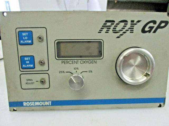 ROSEMOUNT PERCENT OXYGEN Analyzer 115/230V-50/60Hz 5Watts Rox Gp EUR ...