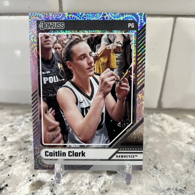 2024 PANINI CAITLIN Clark Collection Donruss #7 Vortex Parallel #/399 ...