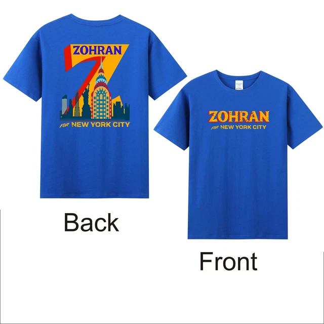 ZOHRAN MAMDANI SHIRT Zohran For NYC Mayor 2025 Front & Back Print T ...