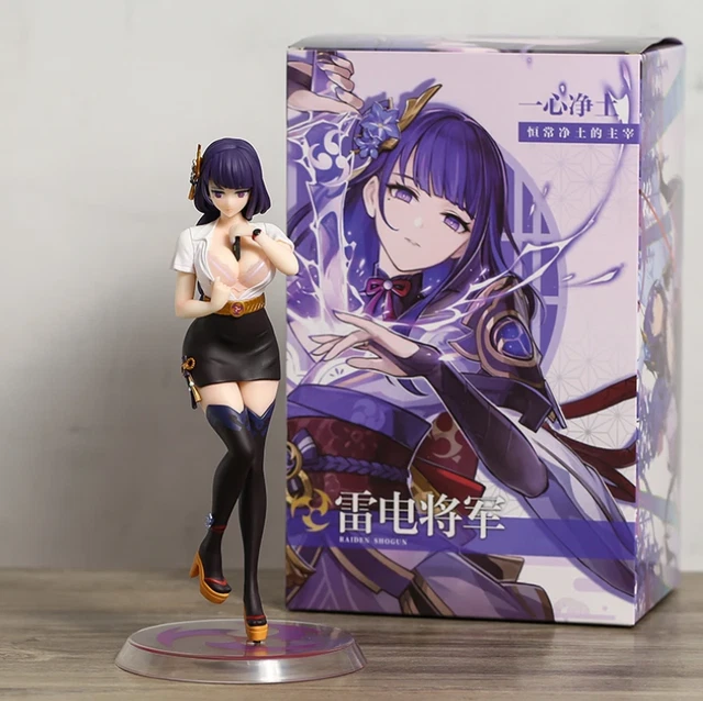 RAIDEN SHOGUN GENSHIN Impact Action Figure Model Statue with Box 21cm ...