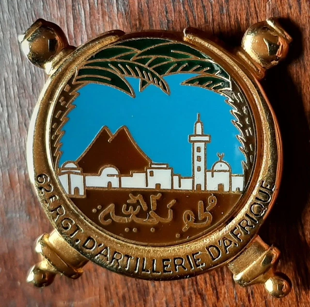 INSIGNE BADGE 62° RAA Régiment Artillerie Afrique Retirage DRAGO EUR 11 ...