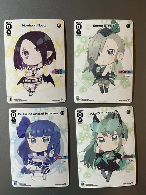 WIXOSS TCG MAY PARTY PROMO CHIBi SET (NOVA+ REI + SANGA + WOLF) EUR 30 ...